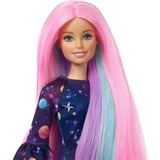 Barbie Color Surprise Doll with Color-Changing Hair & Hair Stencils ...