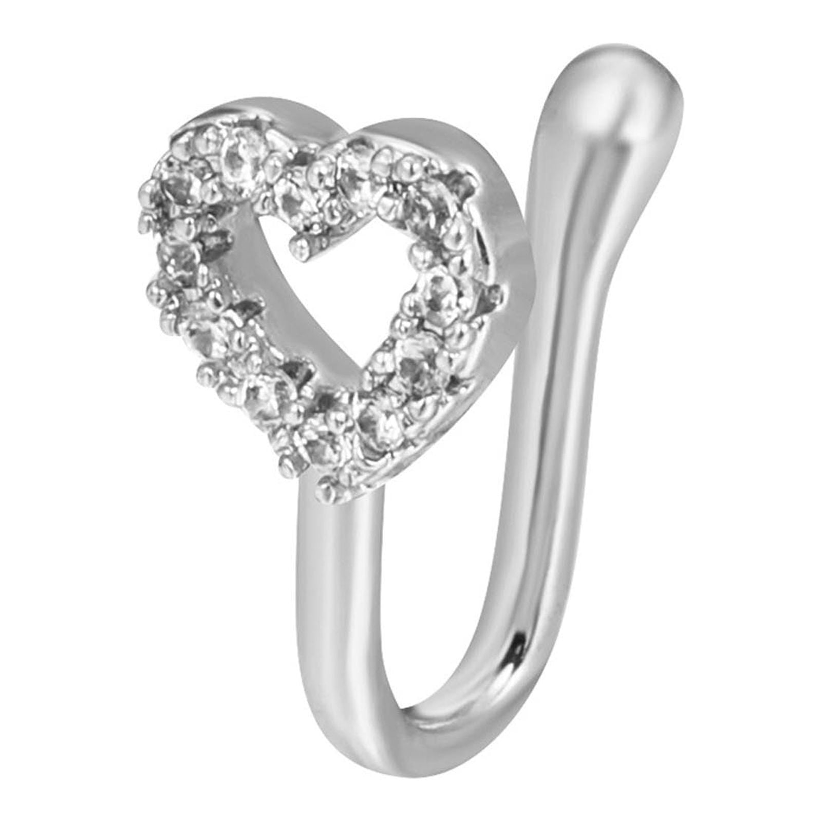 Click here for Bilqis Deals U Shaped Fake Nose Diamond Studded No... prices