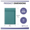 Green Small Bubble Mailers 4x8 Inch #000 | Thick Padded Mailer ...