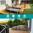 Outdoor Lounge Chair for Poolside Patio, Weather-Resistant Pool Chaise ...