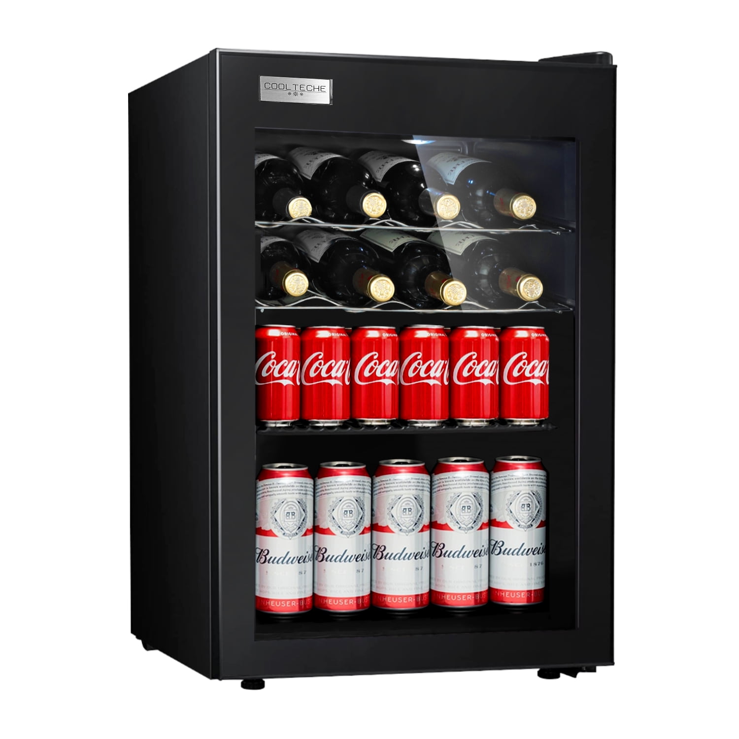 Frigobar CoolTech Enfriador De Bebidas Puerta Cristal 53L BC-53C98 ...