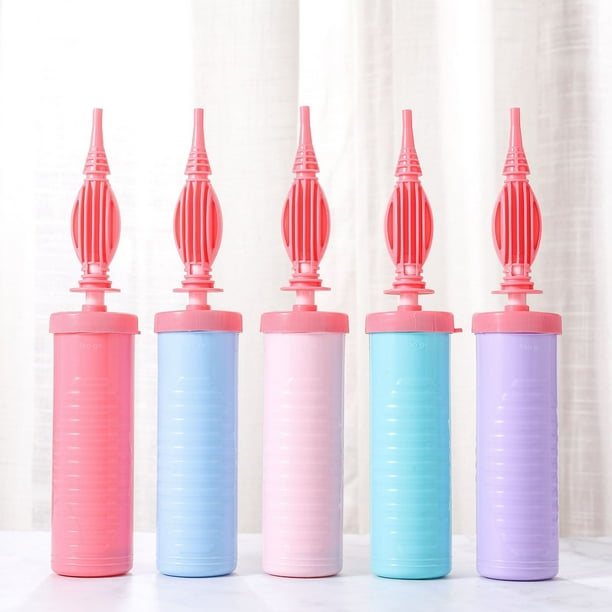 Bomba de globos de mano, paquete de 5 bombas de aire infladoras de ...