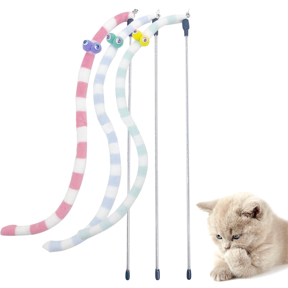 Feelers Cat Toy Teaser Toys Interactive Cat Wand, Cute Caterpillar ...