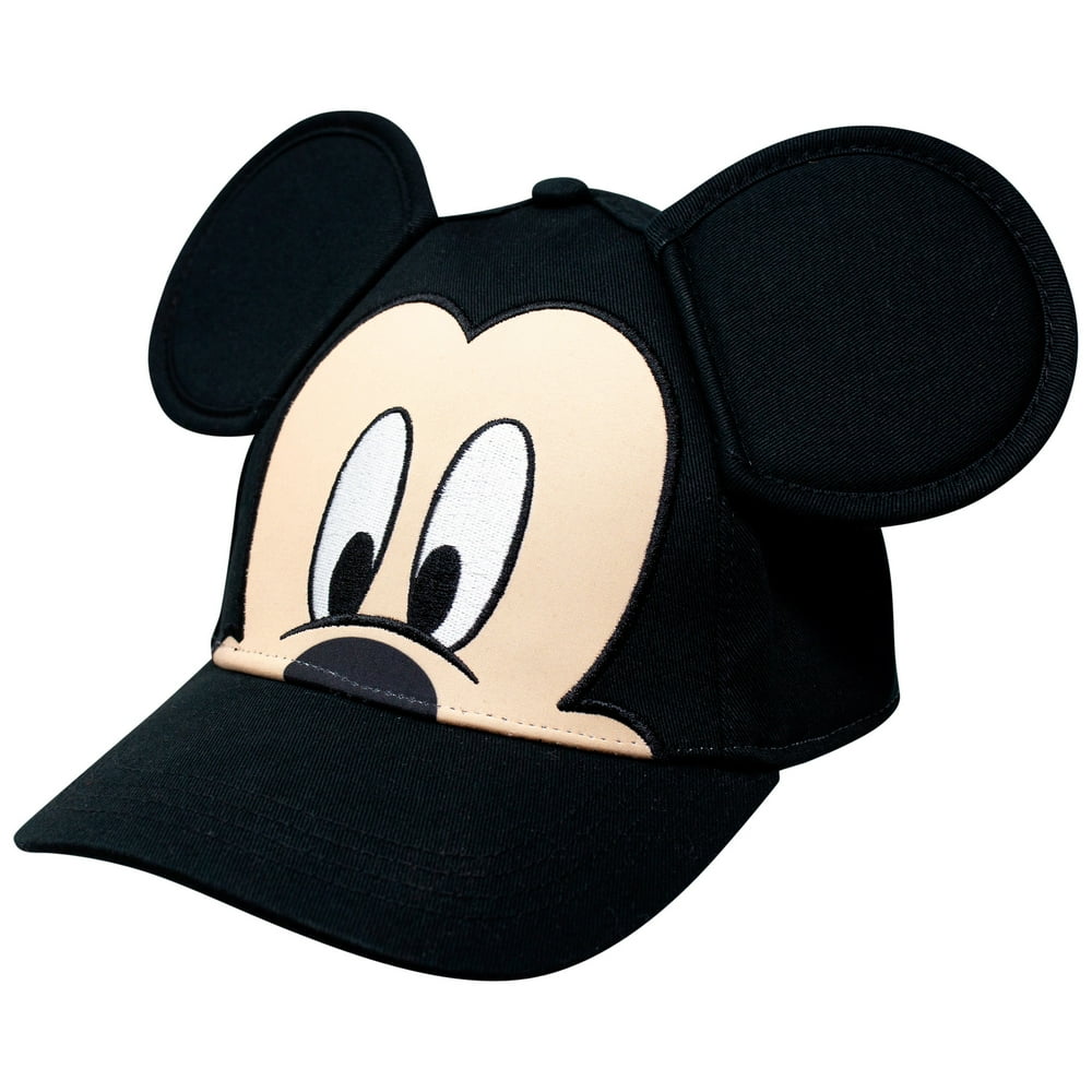 Mickey Mouse - Mickey Mouse Face and Ears Youth Sized Adjustable Hat ...