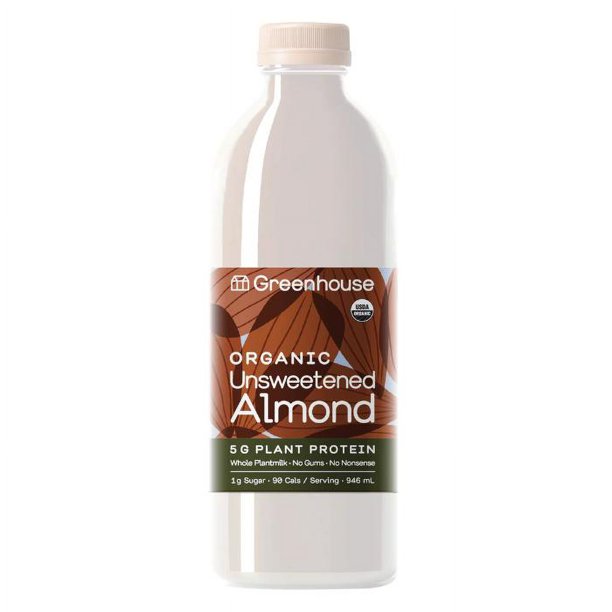 Greenhouse - Organic Dairy Free Unsweetened Almond Beverage, 946ml ...