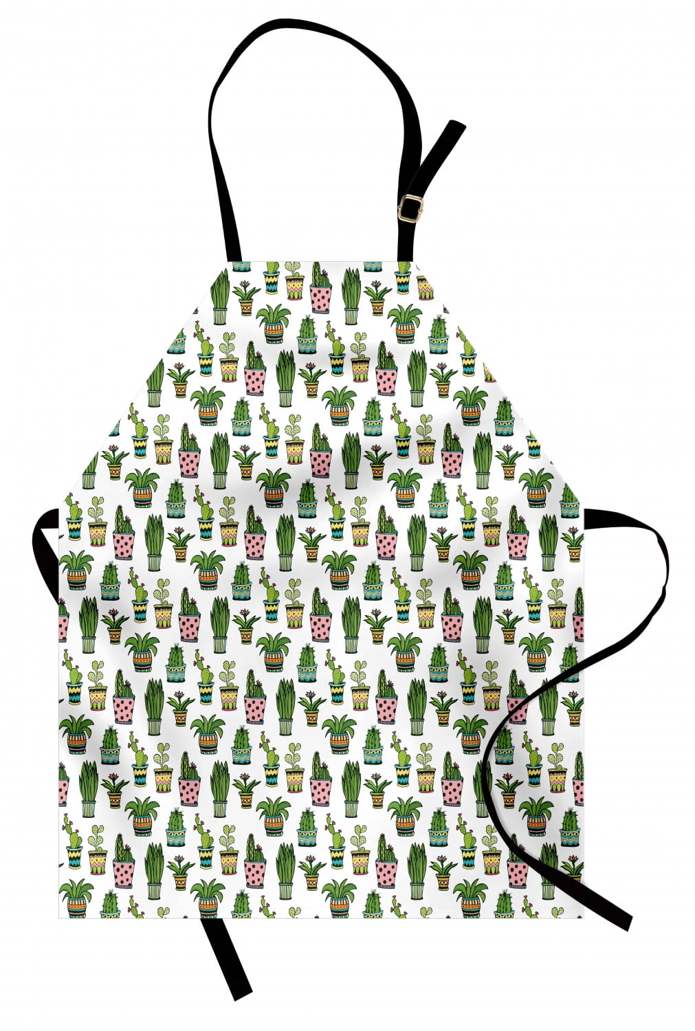 Cactus Apron Colorful Pretty Succulent Houseplants and Cactus Pattern ...