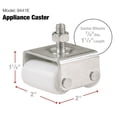 Shepherd Hardware 9441 7/8-Inch Threaded Stem Appliance Caster, Dual ...