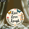 2D flat, an 8-inch wooden sign. Live Love Laugh Decorative Signs ...