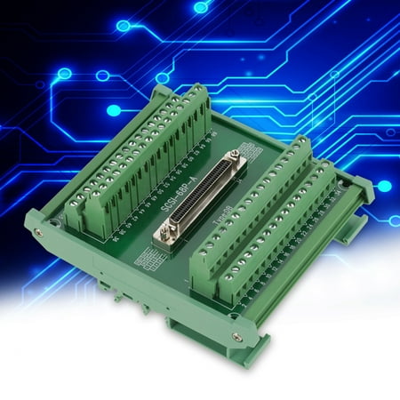 Terminal Module, 68 Pin PCB Carrier Breakout Board Module For DIN Rail ...