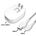 onn. 4.8A Dual-Port Wall Charging Kit with 3ft USB-C to USB Cable ... onn. 4.8A Dual-Port Wall Charging Kit with 3ft USB-C to USB Cable ...
