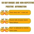 60 Positive Orange Cards Jar, Stocking Stuffers for Teen Girls, Non ...