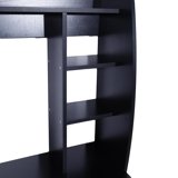 Ktaxon Black Wall Mounted Floating Office Computer Desk Table Storage ...