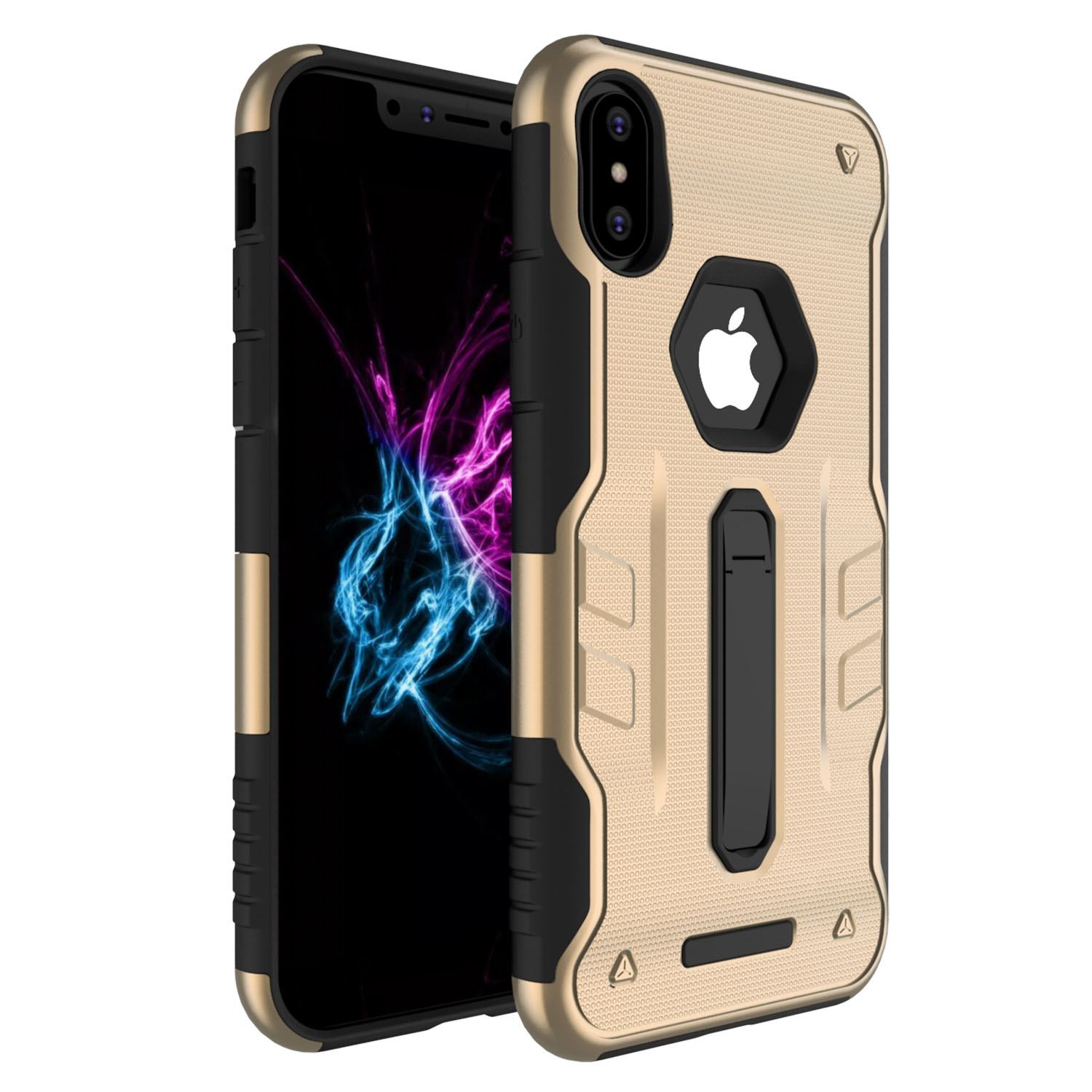 GPCT iPhone X Case W/ Built-In Kickstand Slim Lightweight Snap on ...