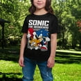 Sonic The Hedgehog Knuckles Miles Group T-Shirts w Checker Frame for ...