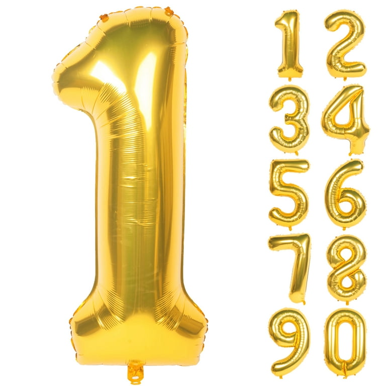 White Gold Champagne Number Balloons Balloonista, 46% OFF