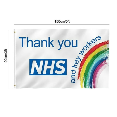 Thank You Nhs Flag Rainbow Nhs Supports Banner Thank You Nhs Banner ...