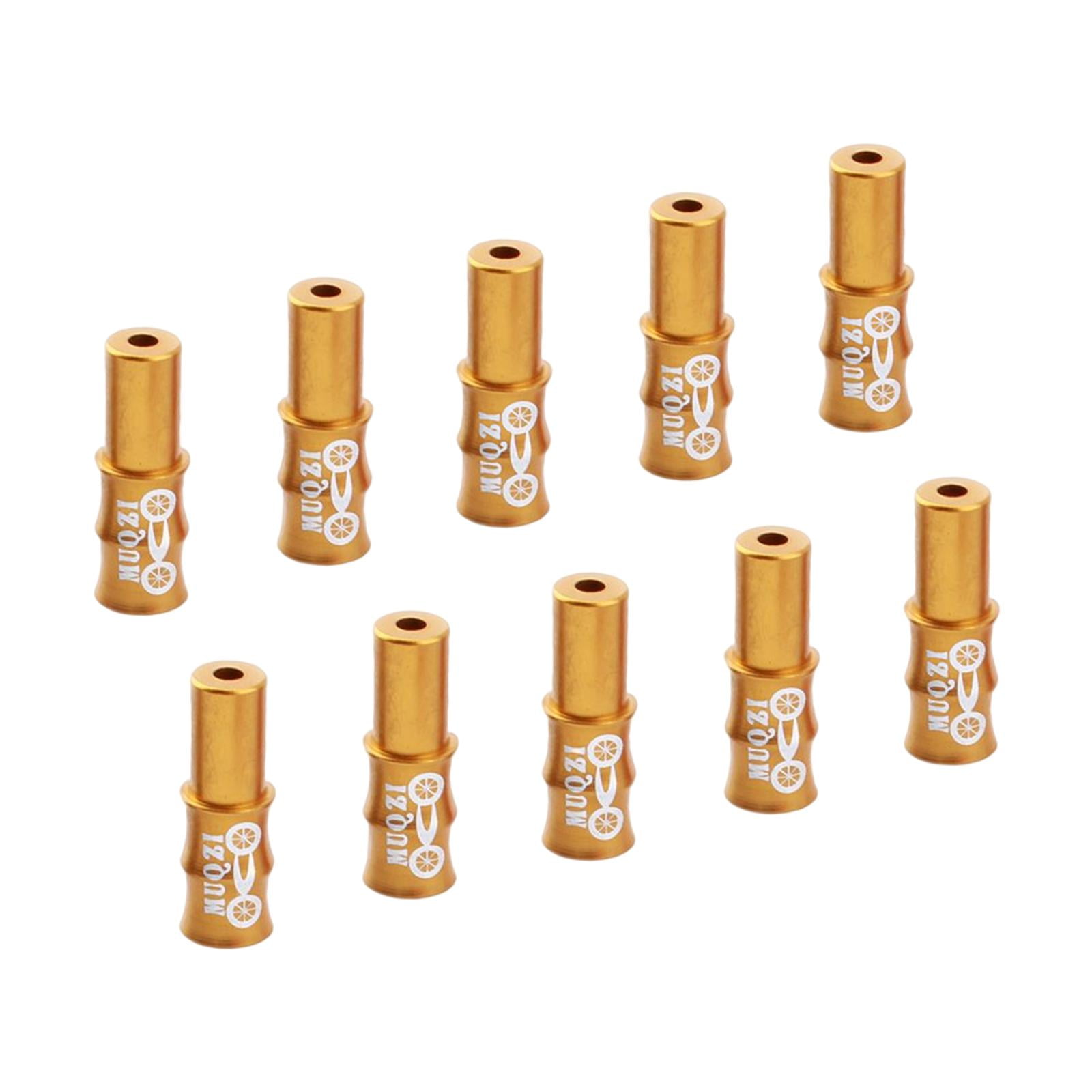 10x Universal Derailleur Shifter Cable End Crimps Housing Ferrules ...