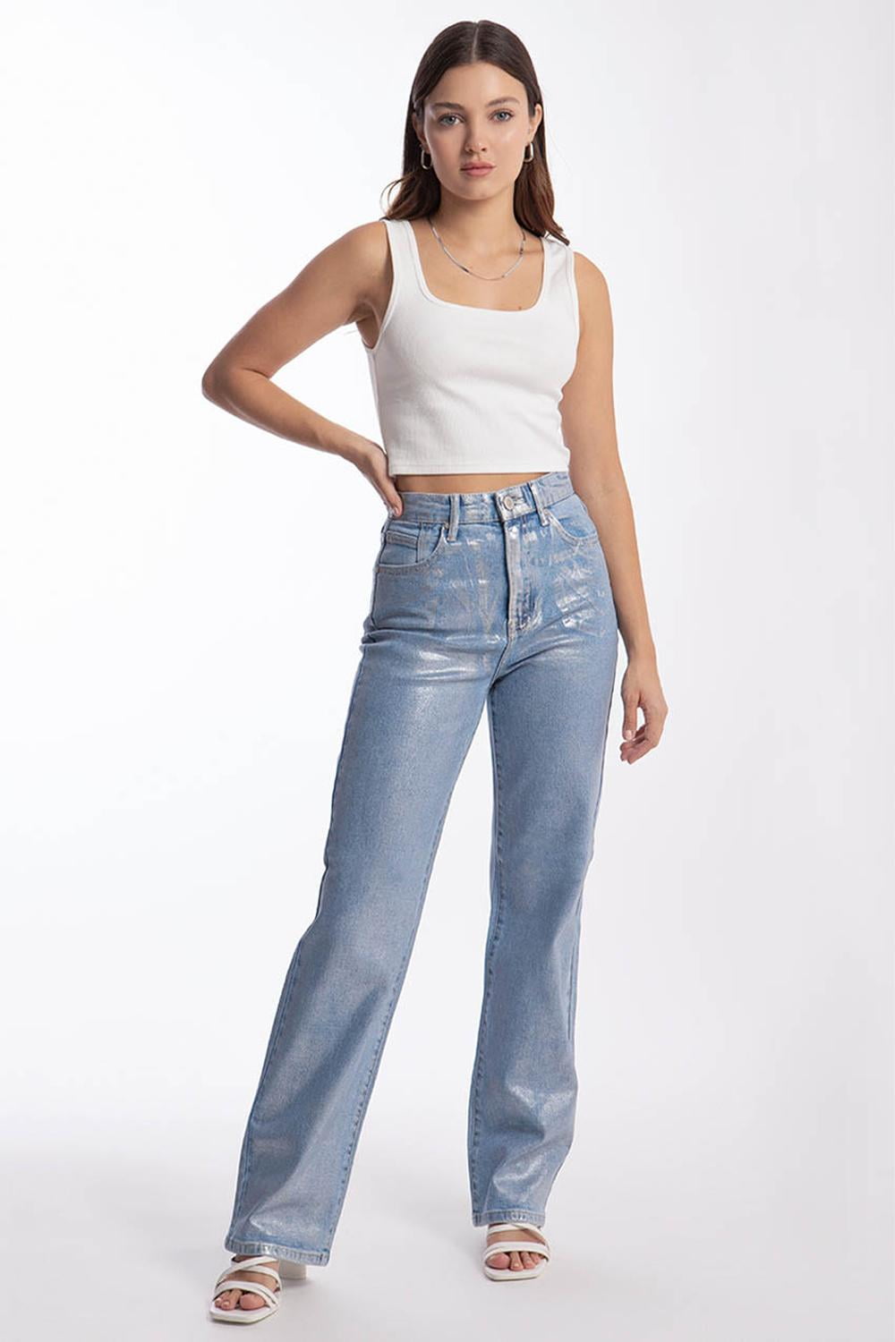 Jeans efecto metalizado Balam / Juvenil, 6530 (Tornasol claro) azul 5 ...