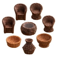 HABA Little Friends Dining Room - Wooden Dollhouse Furniture for 4 ...