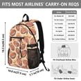 ALAZA Rugby Football Fire Pattern School Backpack Travel Laptop Bag ...
