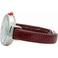 Blekon Collections Japanese Quartz 30mm Womens Snake Style Leather Cuff ...