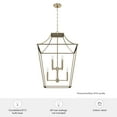 Hunter 23 inch Laurel Ridge Alturas Gold 8 Light Lantern Pendant ...