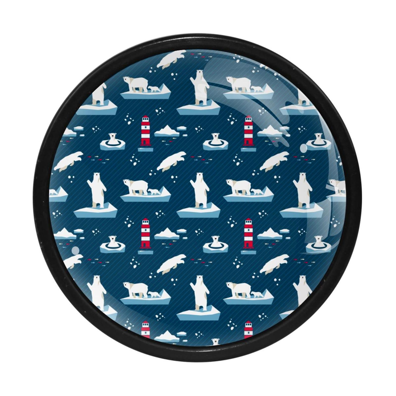 4 Pcs Bear Knobs for Kitchen Cabinet Cupboard Dresser Bookcase Drawer ...