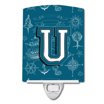 Caroline's Treasures CJ2014-ICNL Letter I Sea Doodles Initial Alphabet ...