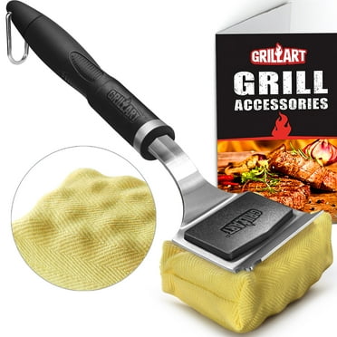 Horsepower Giddy up Grill Brush, Heavy-Duty Stainless Steel Bristle ...