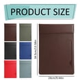 1Pc Premium Leather Clipboard with Pen Slot, Slim Letter Size & A4 ...