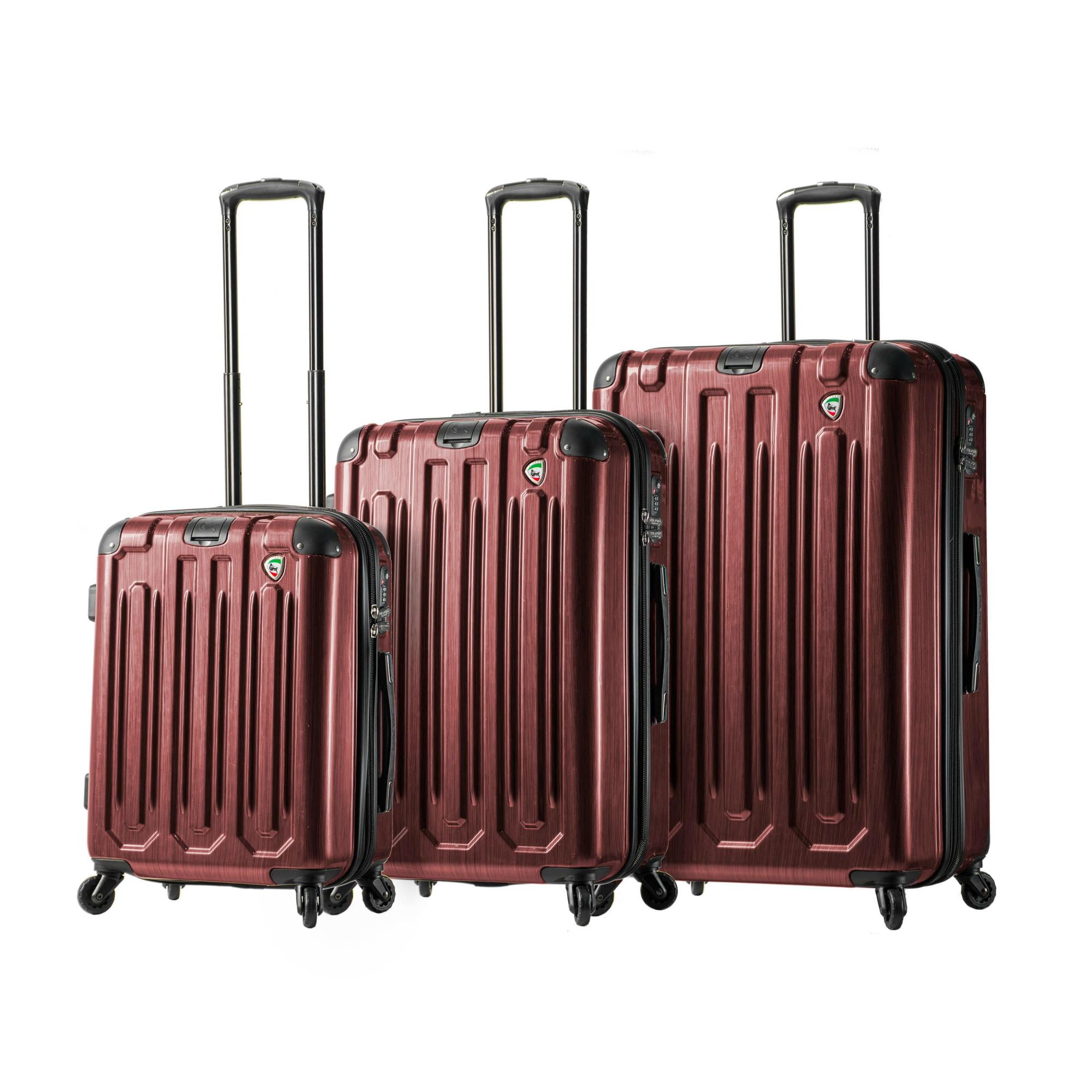 Mia Toro ITALY Lustro Luggage 3 Piece Set - Walmart.com