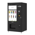 Refrigerated Snack Vending Machine In Black With 48 Slots Featuring ...