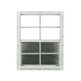 "Shed Screen Frame Window 18"" x 27"", White J-Channel, Safety Tempered ...