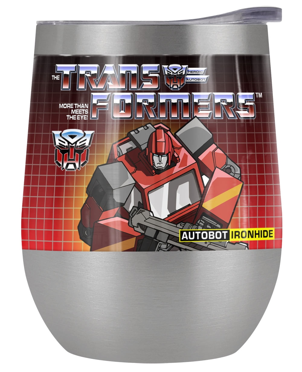 Transformers Official Ironhide 12 oz Stemless Tumbler, Stainless Steel ...
