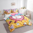 Feelyou Sprinkle Baseball Letter F Full Size Bedding Sets for Girls ...