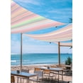 Abstract Sun Shade Sail 8'X10' Colorful Mexican Stripe Pattern Orange ...
