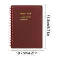 A6 Spiral Notebook 60 Sheets 120 Pages | Thick Grid Paper, Plastic ...