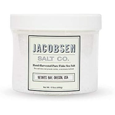 Jacobsen Salt Co. Hand-Harvested Pure Kosher Sea Salt - 1lb, Ideal for ...