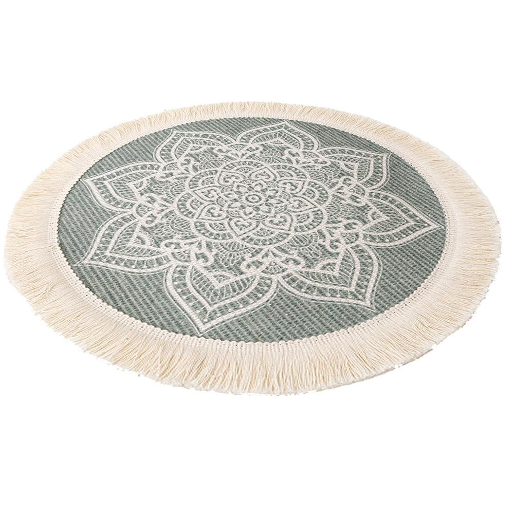 Tohuu Neutral Place Mat for Dining Table 13 Farmhouse Round Table Mat ...