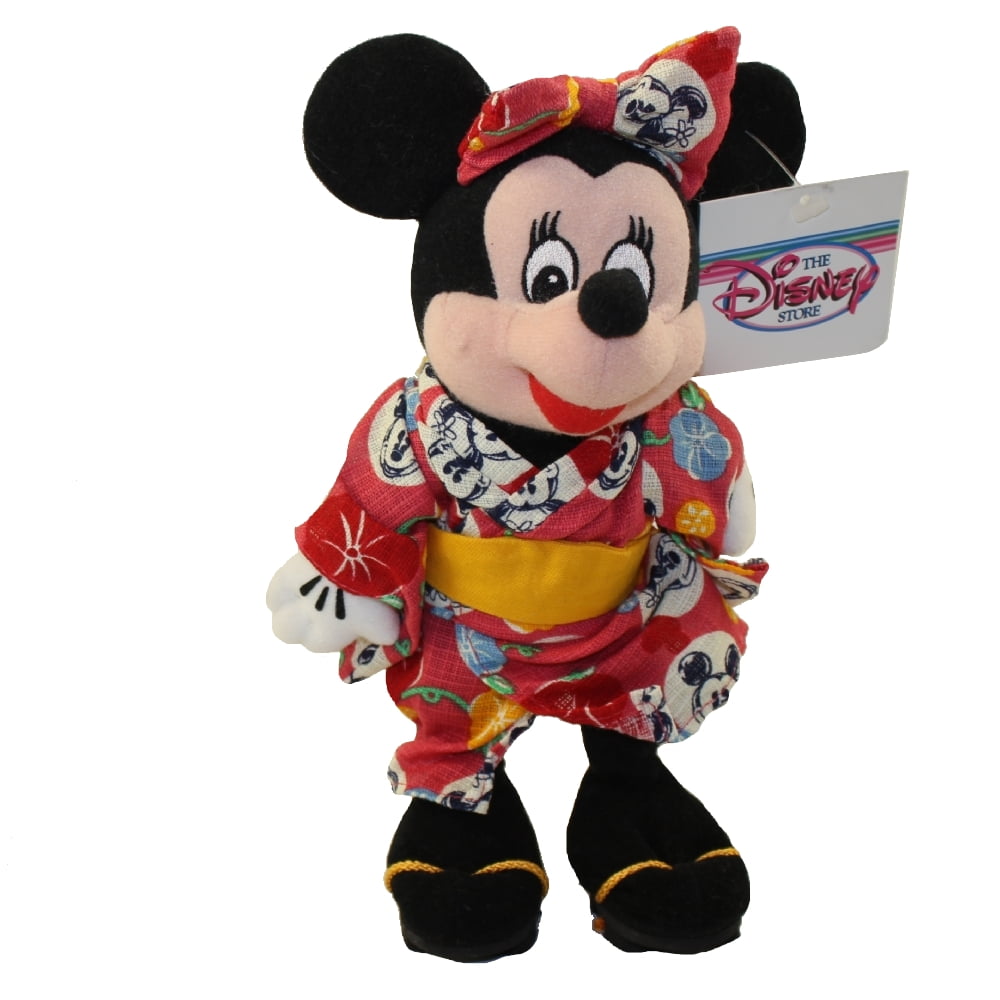Disney Bean Bag Plush - JAPANESE MINNIE with RED KIMONO & YELLOW SASH ...