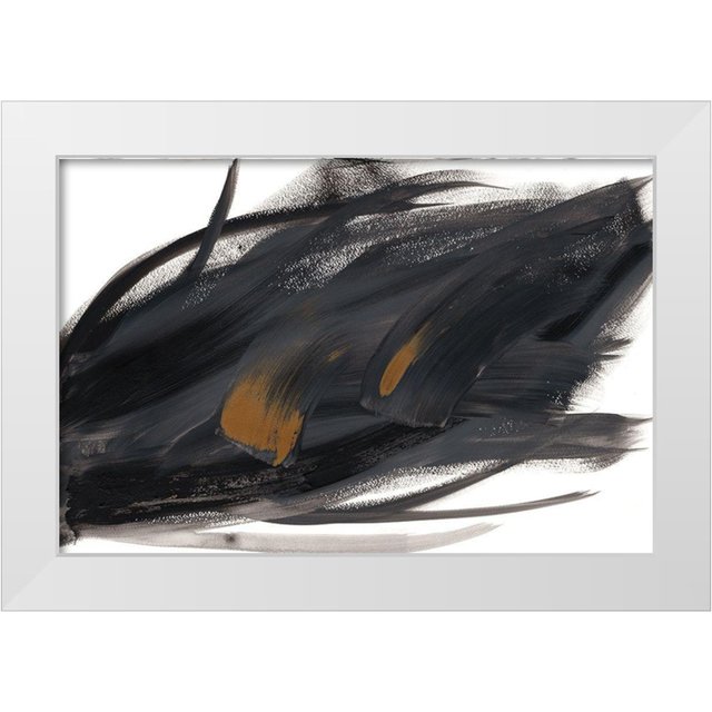 Lee, Judson 18x13 White Modern Wood Framed Museum Art Print Titled - Gold Overlay IV - Walmart.com