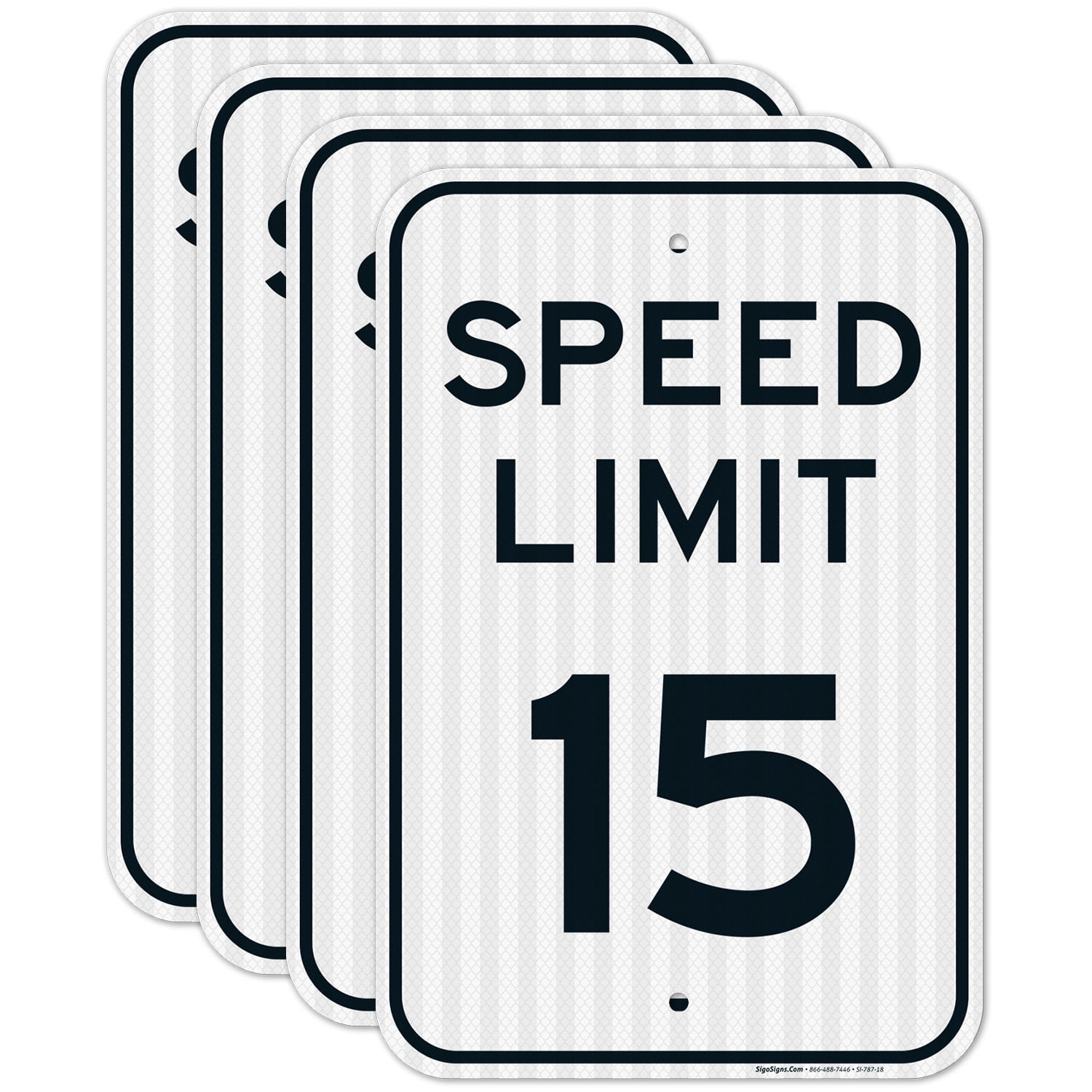 Speed Limit 15 MPH Sign, - Walmart.com
