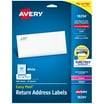 "Avery Shipping & Mailing Easy Peel Return Address Labels, 1/2""x1-3/4 ...
