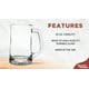 ARC Glass Beer Mugs 25 oz. Set of 6, Bulk Pack - Barware, Great for ...
