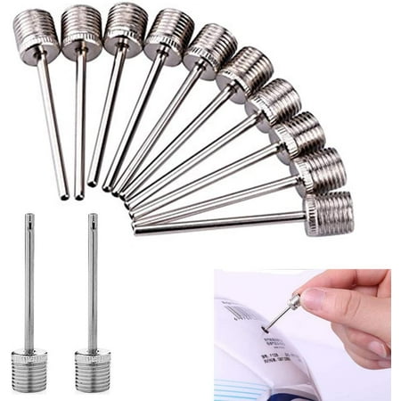 NUNADERNU Stainless Steel Ball Pump Needle Inflation Needles Ball ...