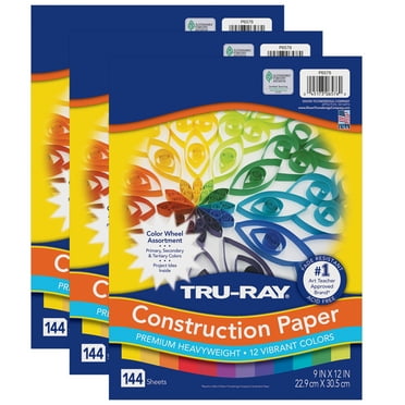 Tru-Ray Extra Large Construction Paper, 24 x 36 Inches, Black, 50 ...