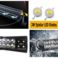 21" 120W Center White + Side Strobe LED Light Bar Kit w/ Relay Wiring ...