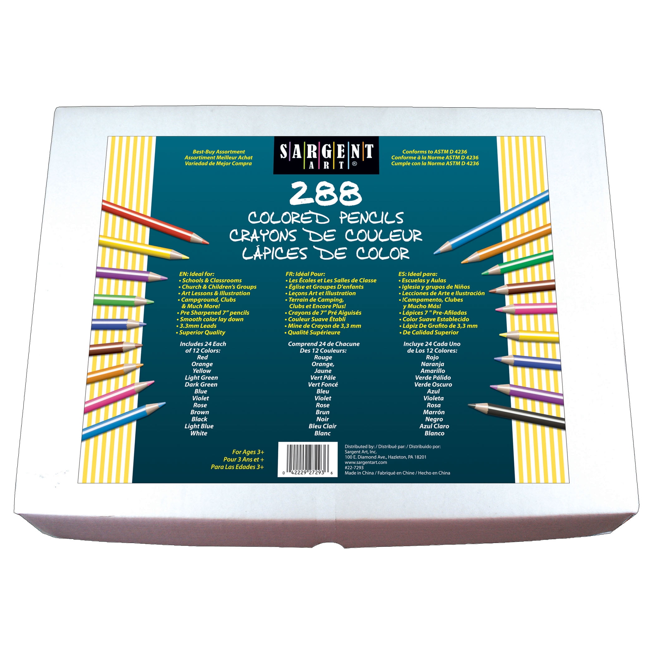 Sargent Art® Colored Pencils, 288 pencils - Walmart.com