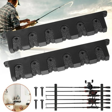 Vertical Fishing Rod Rack, Fishing Pole Holder Wall Mount Fishing Pole ...