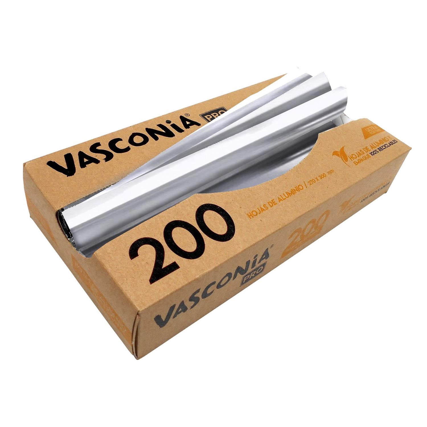 Hojas pop-up de 200pzs de Aluminio de gran resistencia gris | Walmart ...